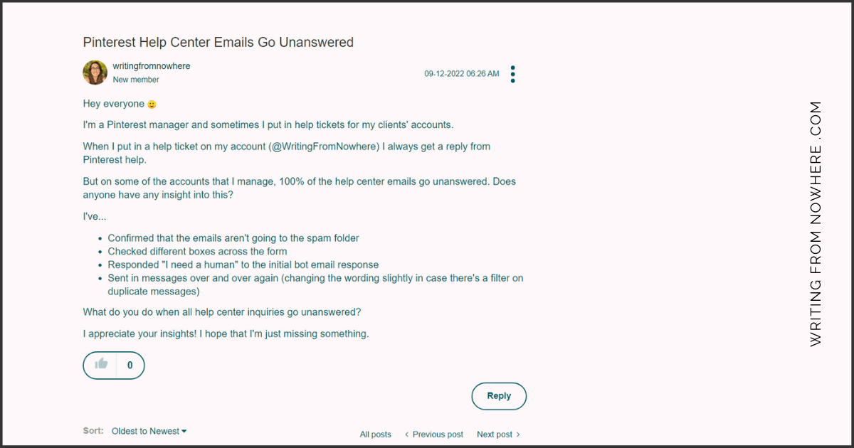 Every Which Way Creators Can Contact Pinterest Support » Writing From ...